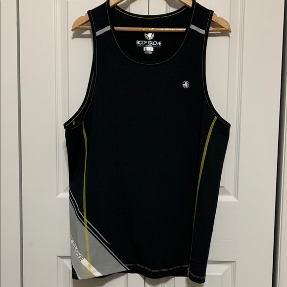 Body Glove | Shirts | Body Glove Athletic Black Tank With Yellow And ...